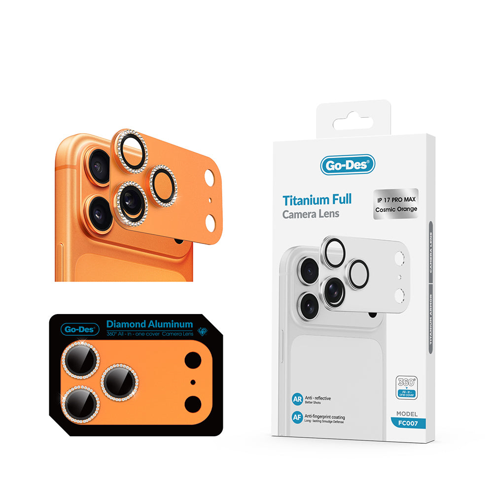 Go Des FC006 Diamond Titanyum Serisi iPhone 17 Pro Max Anti Reflective ...
