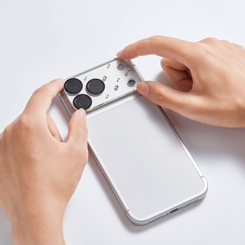 Pynana Diamond Sky Serisi iPhone 17 Pro Max Taşlı Kamera Lens Koruyucu ...