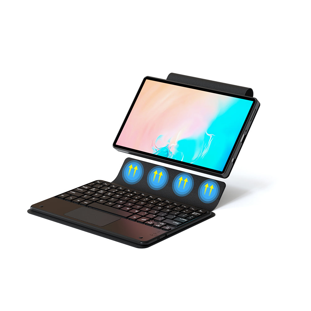 Cepax Galaxy Tab S11 Border Keyboard Bluetooh Bağlantılı Standlı Klavy
