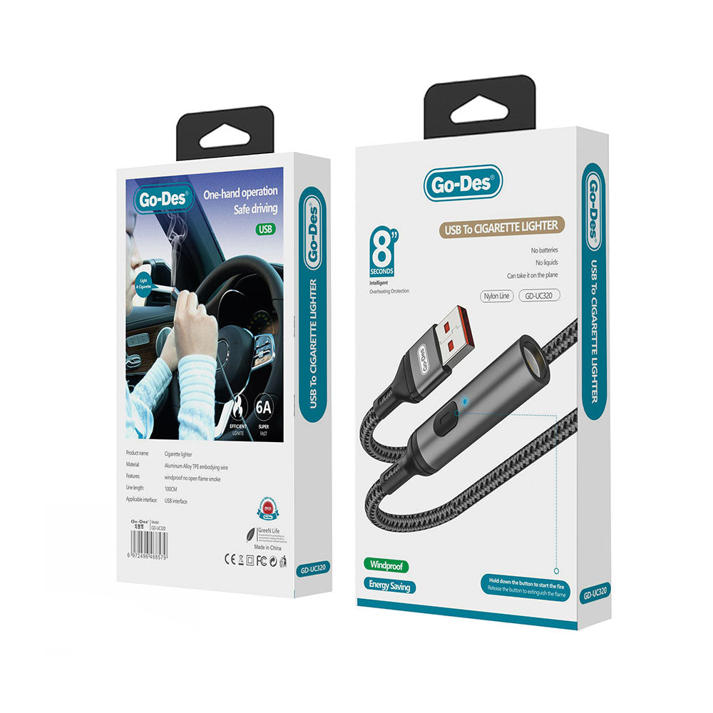 Go Des GD-UC320 USB Bağlantılı Çakmak – Cepax