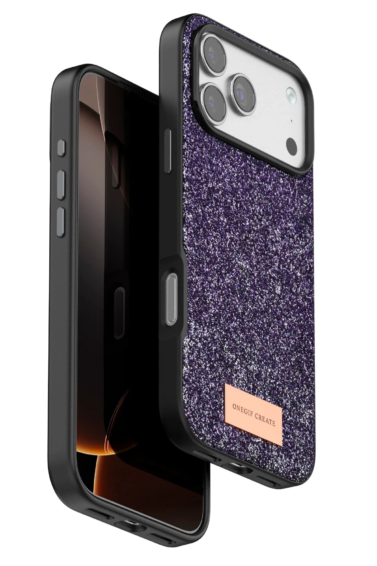 Onegif Apple iPhone 17 Pro Bright Simli Telefon Kılıfı – Cepax