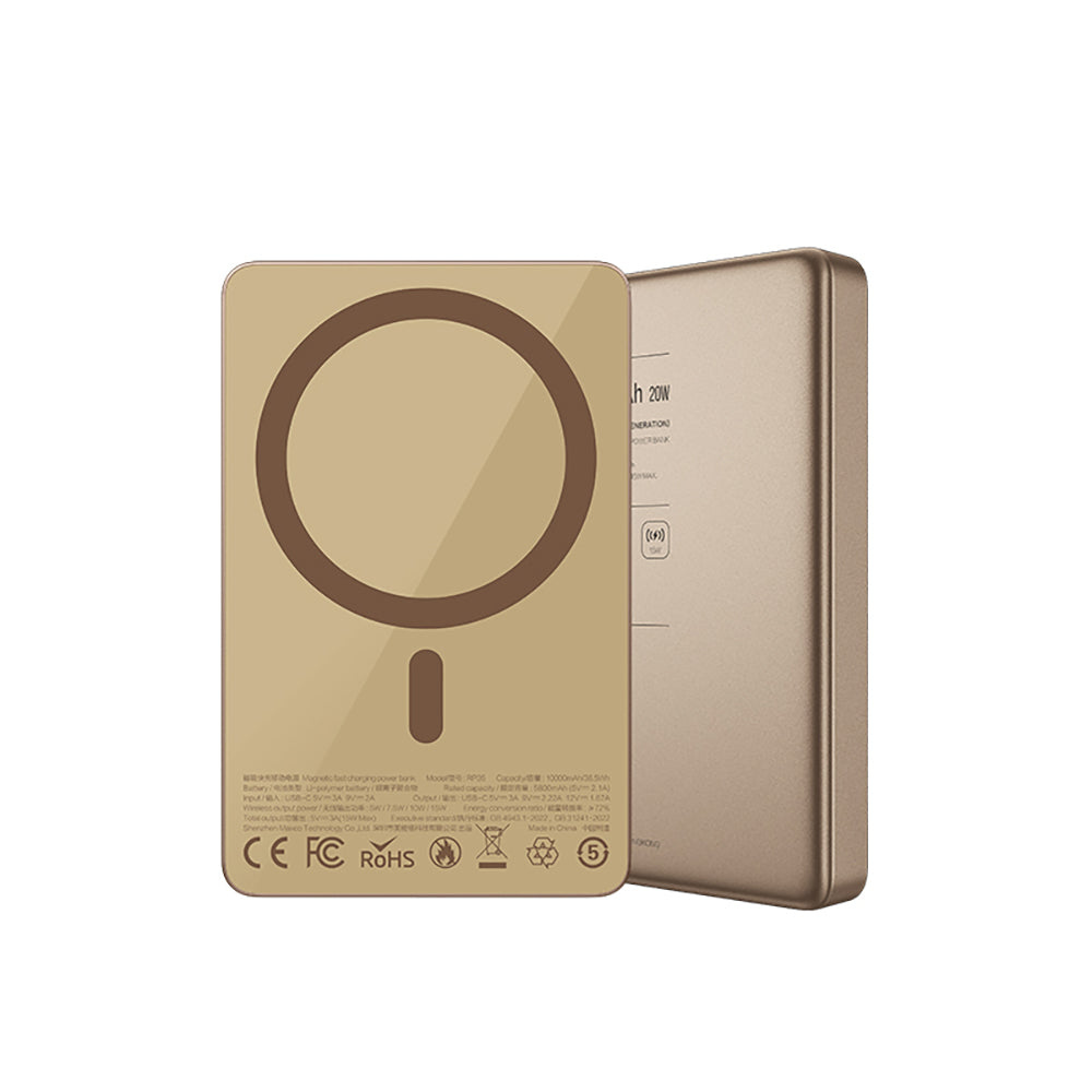 Recci RP35 PD 20W Led Göstergeli Hızlı Şarj Özellikli Wireless Powerba ...
