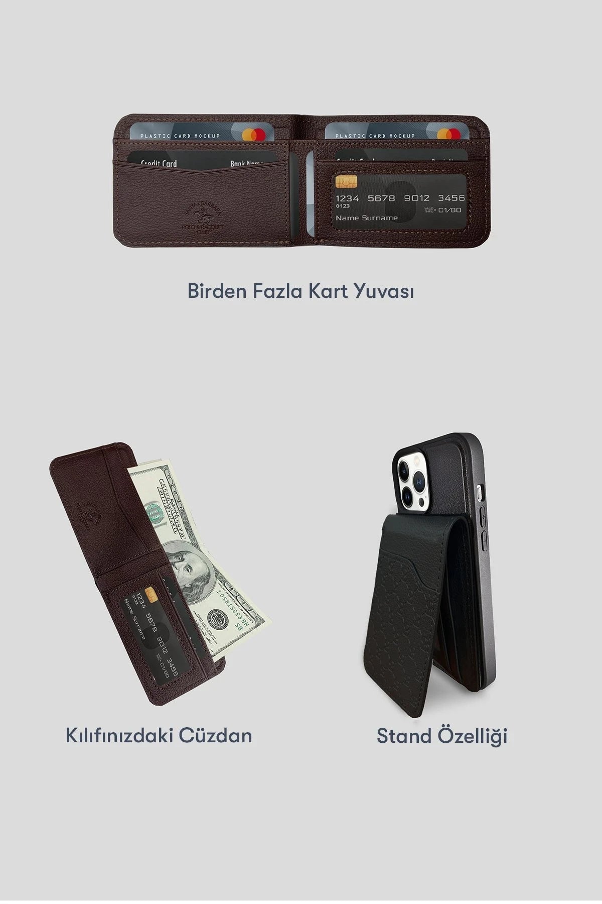 Santa Barbara Polo Racquet Club iPhone 14 Pro Timothy Cüzdanlı Standlı ...