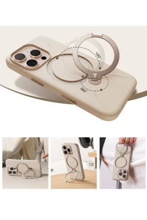 Torras iPhone 16 Pro Max O Stand Spin Silicone Serisi Magsafe Telefon ...